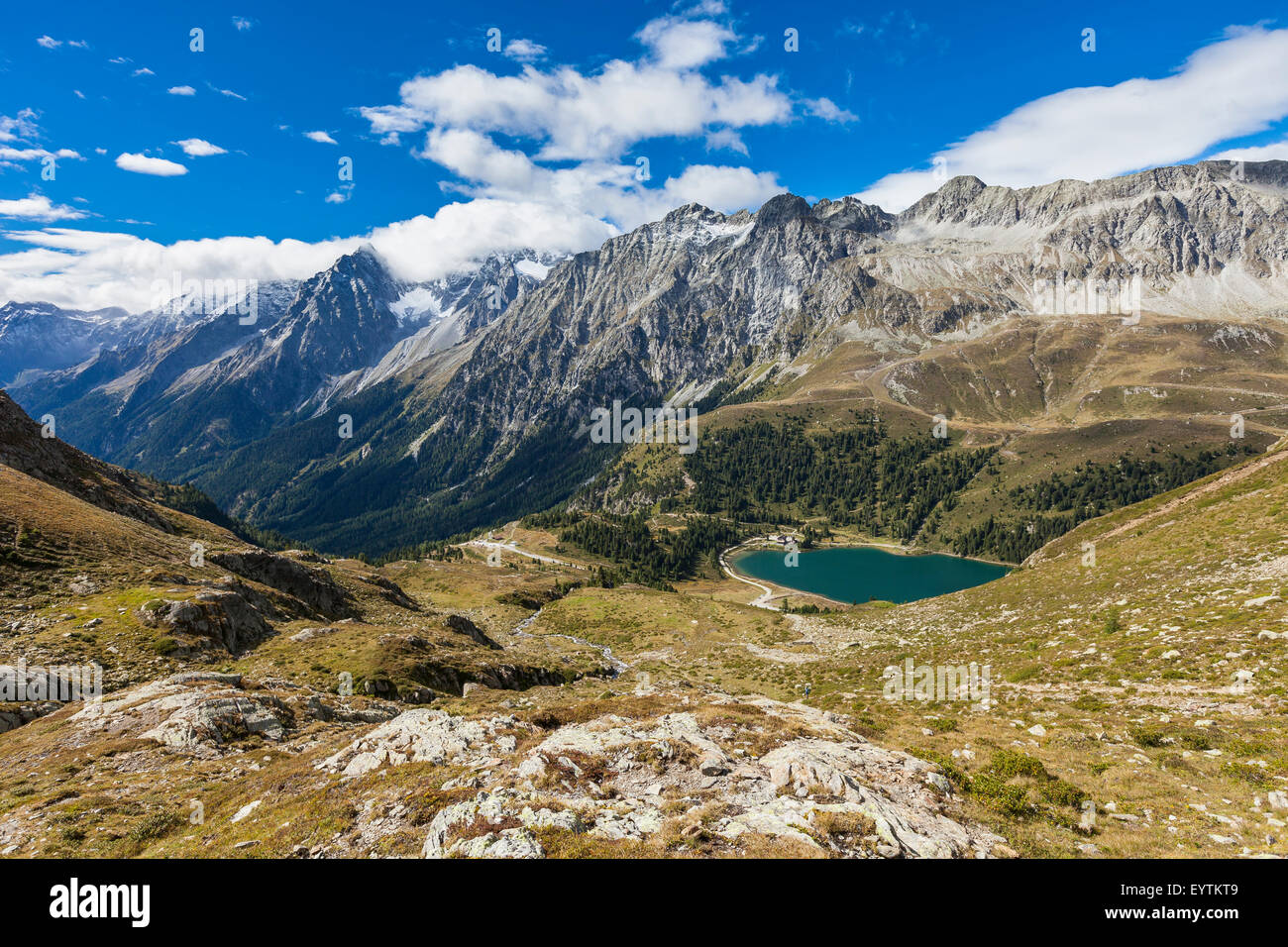 Austria, East Tyrol, Staller Saddle, Hinterbergkofel, Riesenferner ...