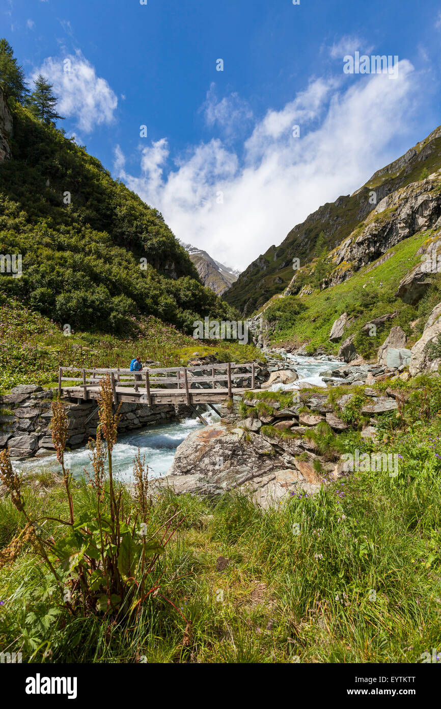 Austria, Tyrol, East Tyrol, Umbaltal, Isel (river), mountain stream ...