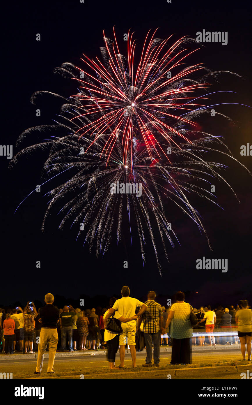 Danube austria fireworks hi-res stock photography and images - Alamy