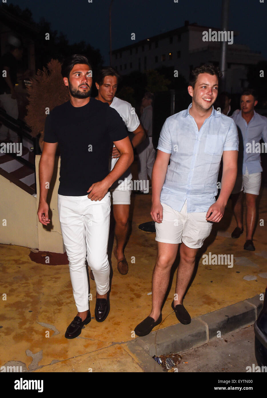 TOWIE stars arrive for filming at Güey restaurant in Marbella Featuring ...