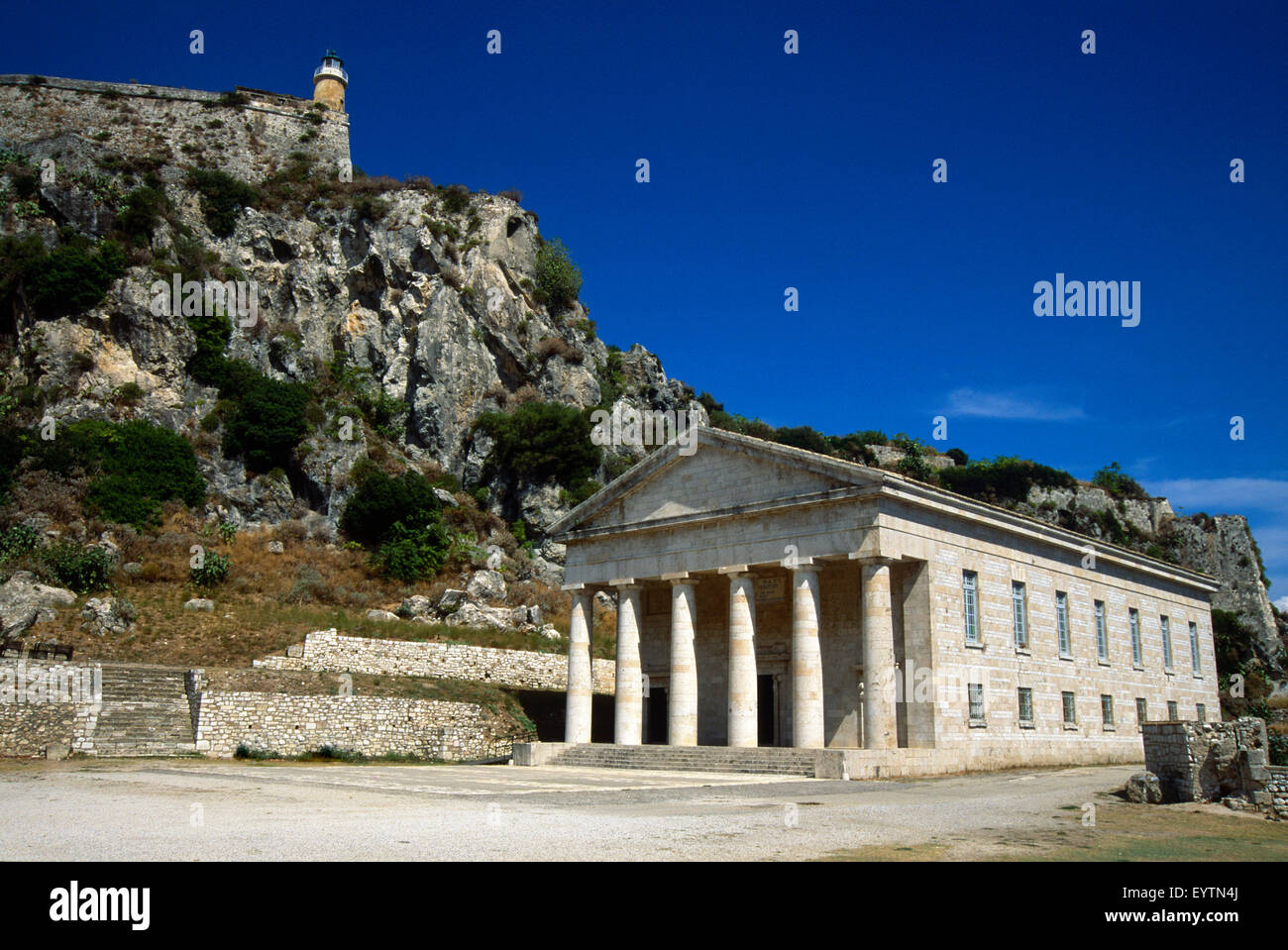 Kerkyra, agio Georgios, lighthouse Stock Photo - Alamy