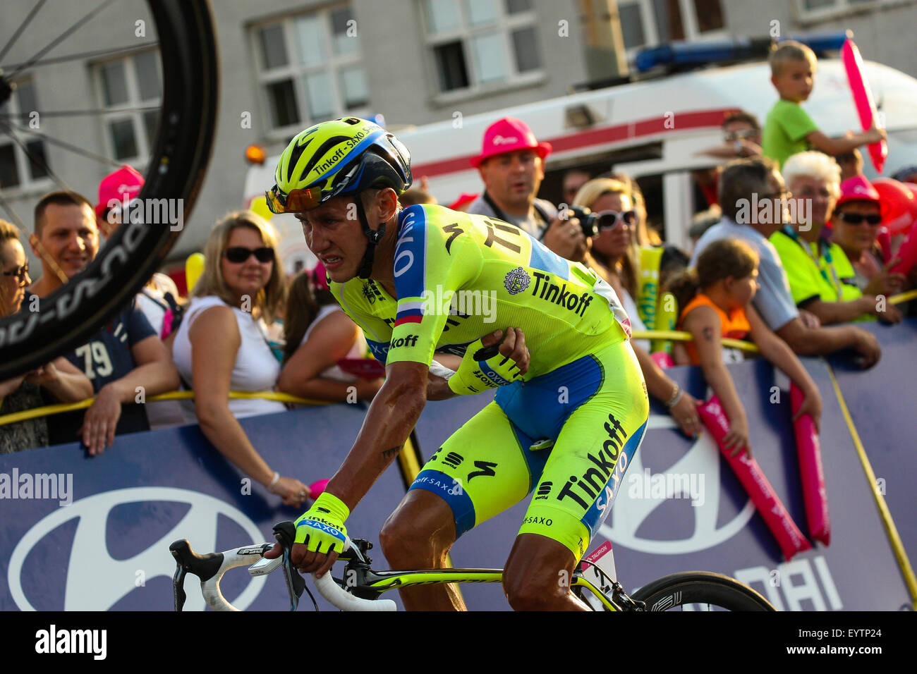 Poland. 04th Aug, 2015. Tour of Poland cycling tour, stage 2. Pawel ...