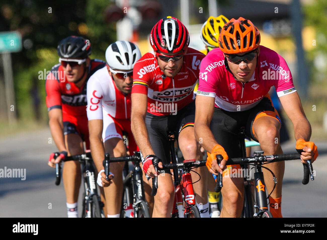 Poland. 04th Aug, 2015. Tour of Poland cycling tour, stage 2. Adrian ...