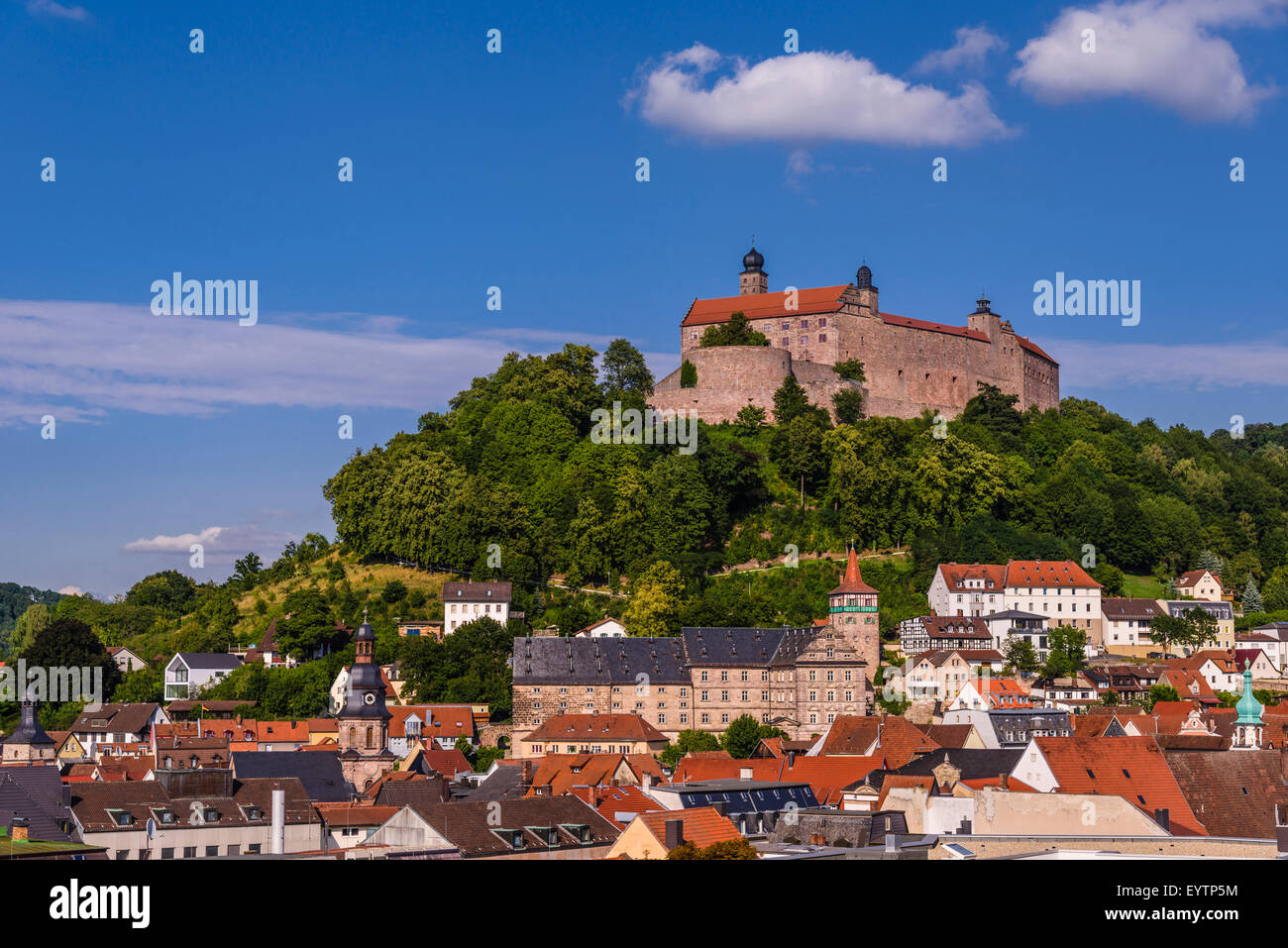 Germany, Bavaria, Upper Franconia, Kulmbach, local view, Old Town with ...