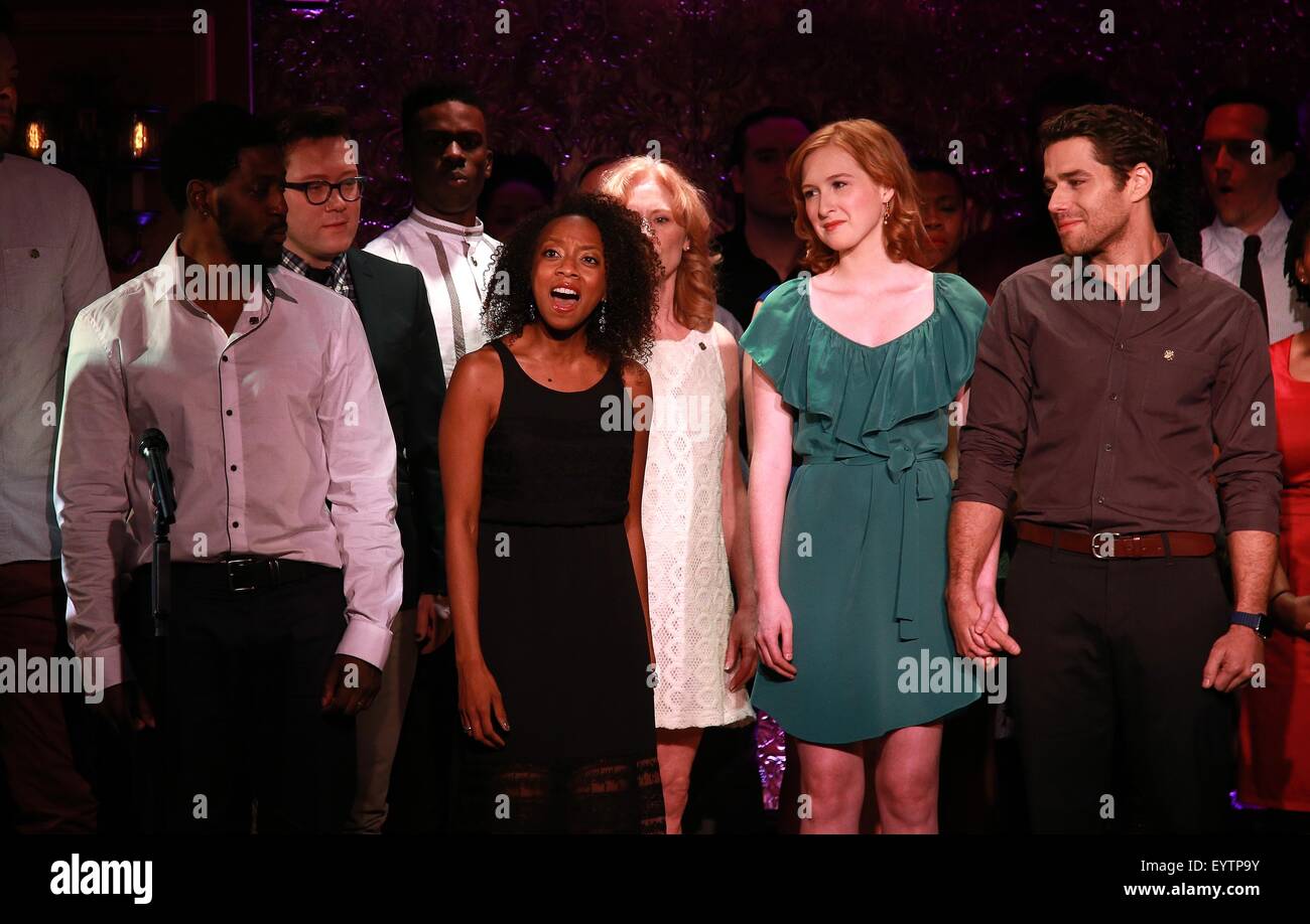 Media day for Broadway musical Amazing Grace held at 54 Below nightclub ...