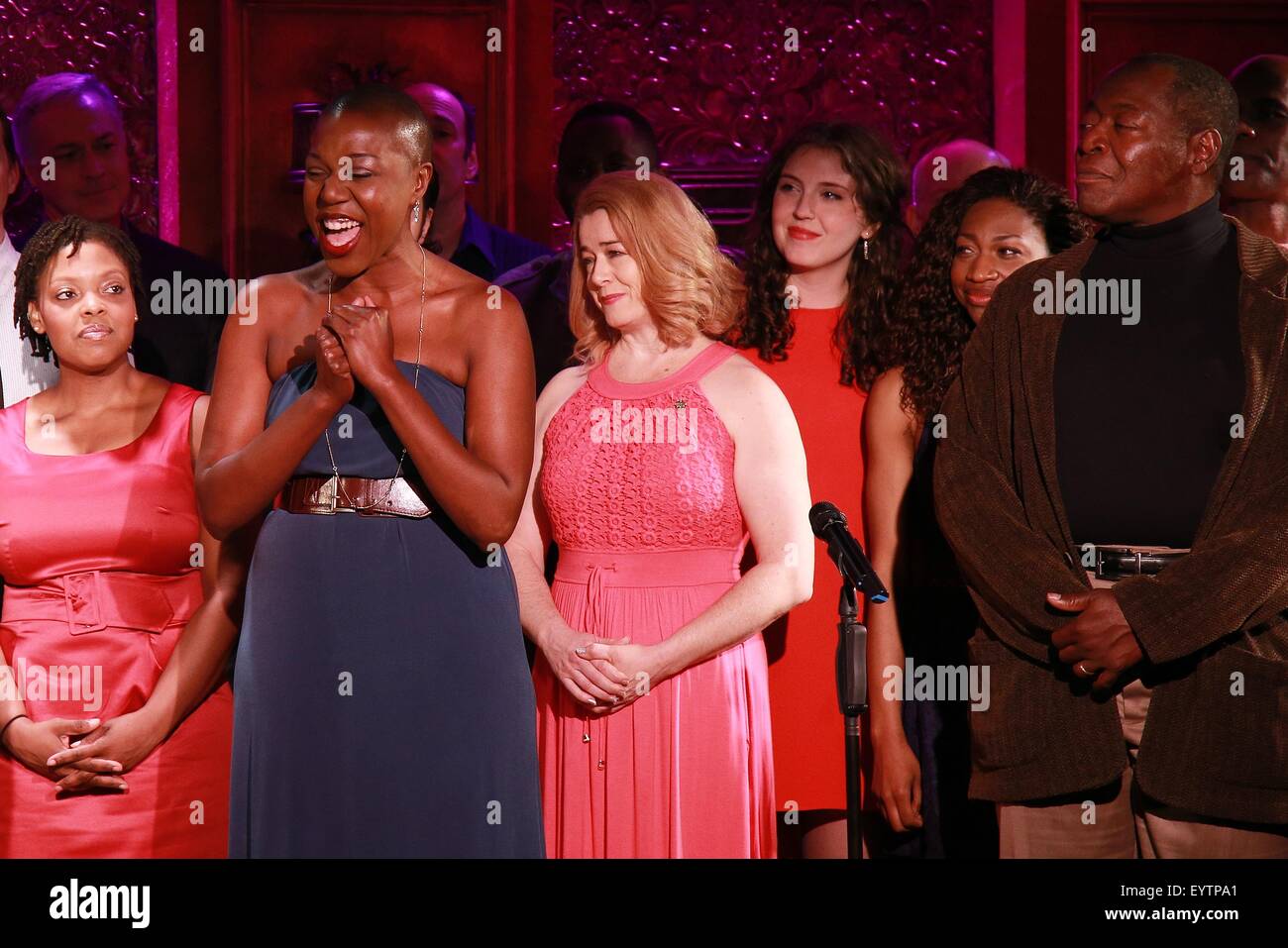 Media day for Broadway musical Amazing Grace held at 54 Below nightclub ...