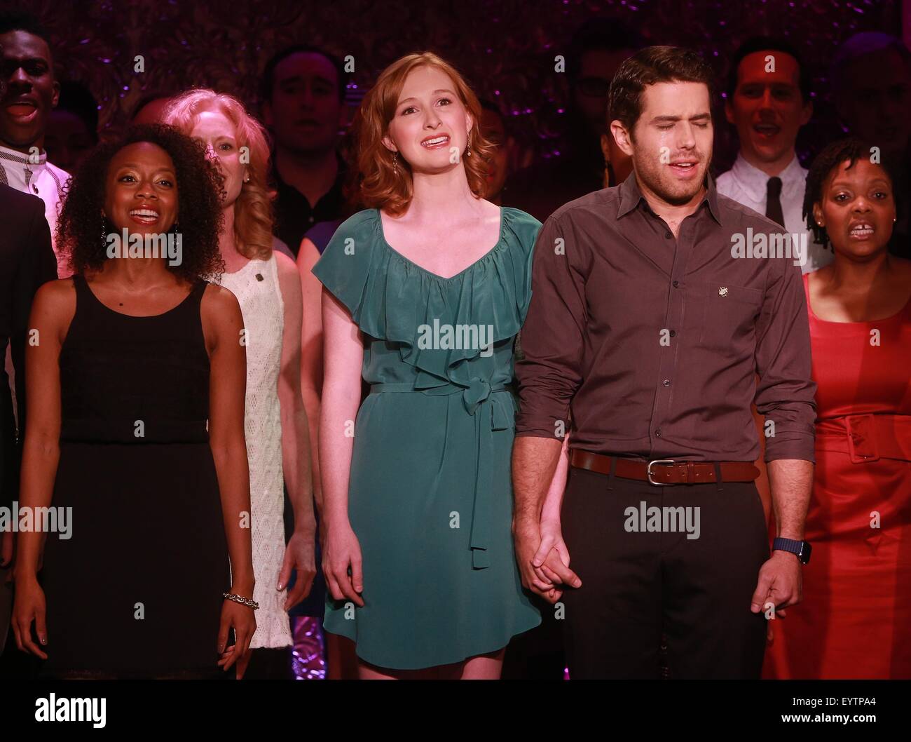 Media day for Broadway musical Amazing Grace held at 54 Below nightclub ...