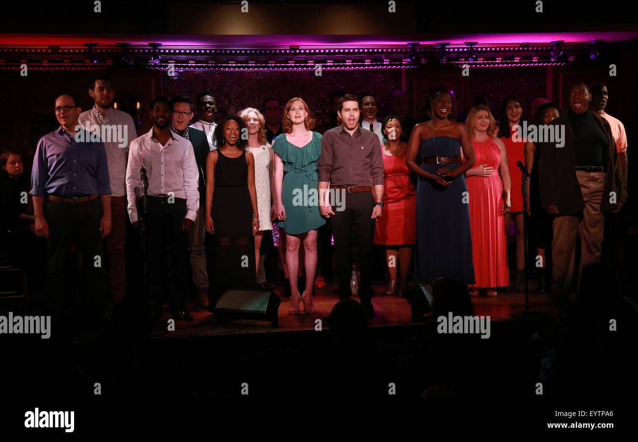 Media day for Broadway musical Amazing Grace held at 54 Below nightclub ...