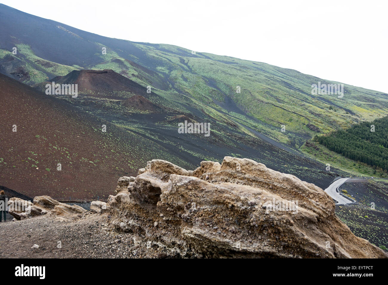 vulcanic landscape at Etna Stock Photo - Alamy