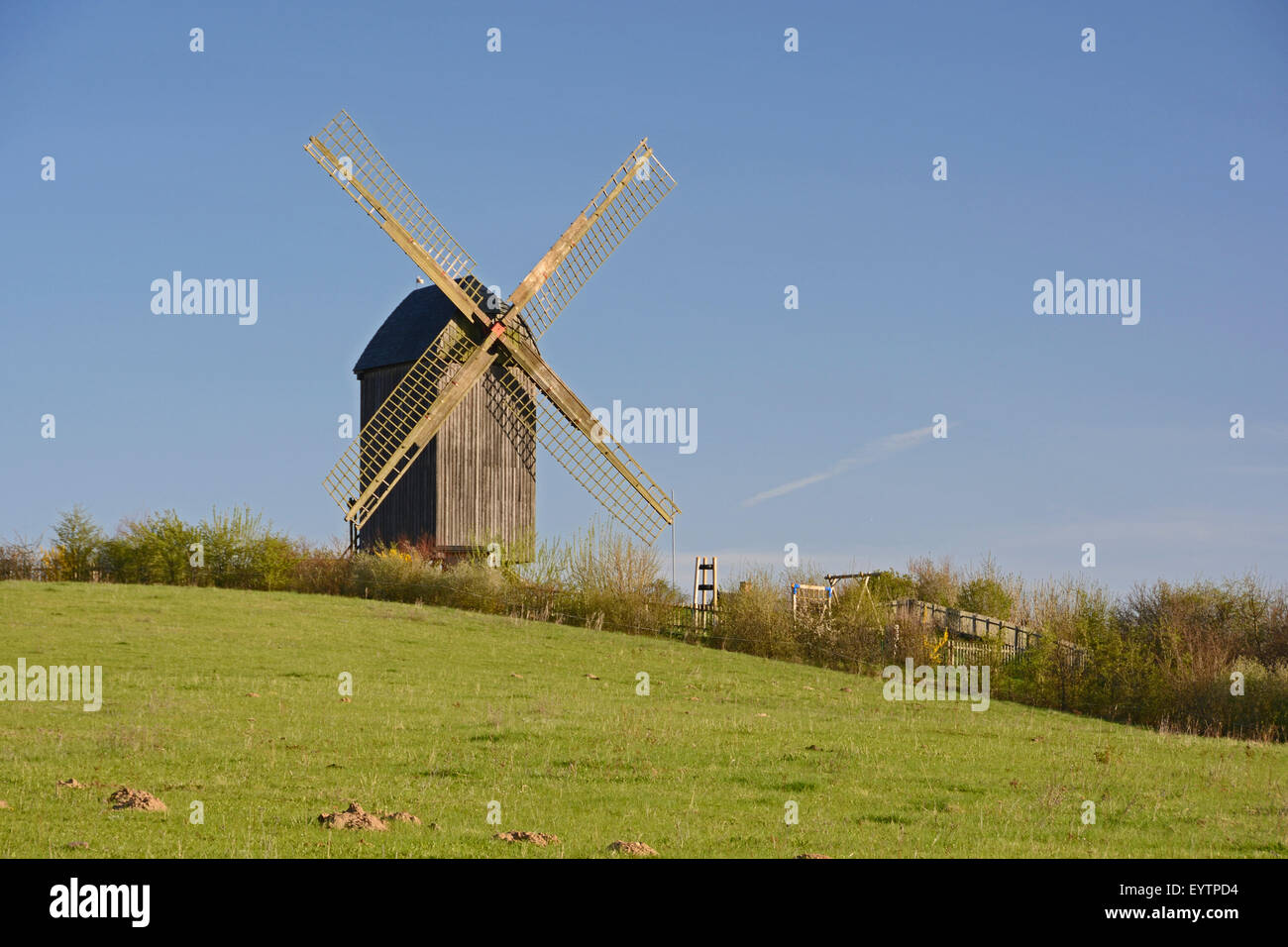 Usedom, post mill of Pudagla Stock Photo - Alamy