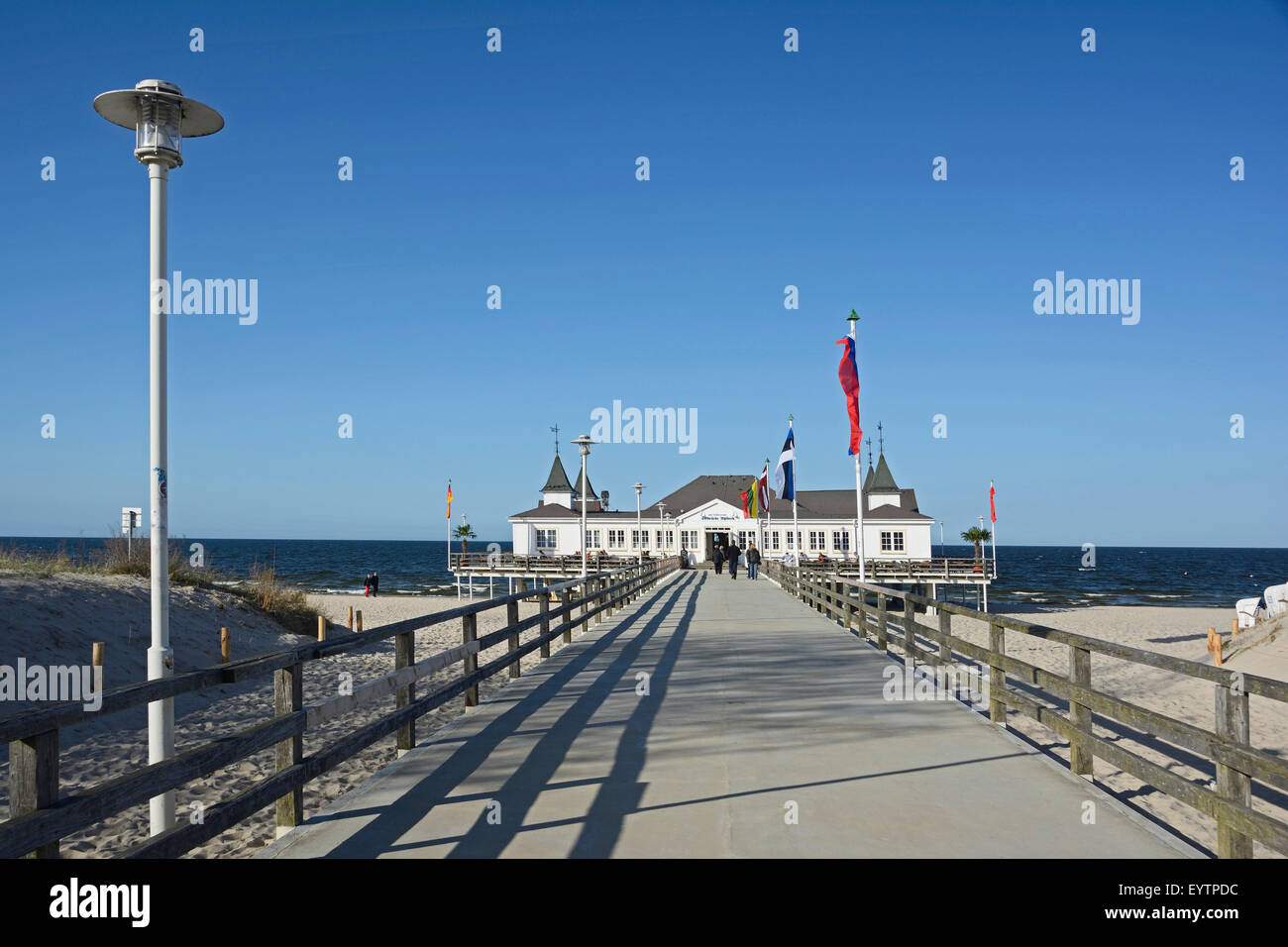 Usedom, pier of Ahlbeck Stock Photo - Alamy