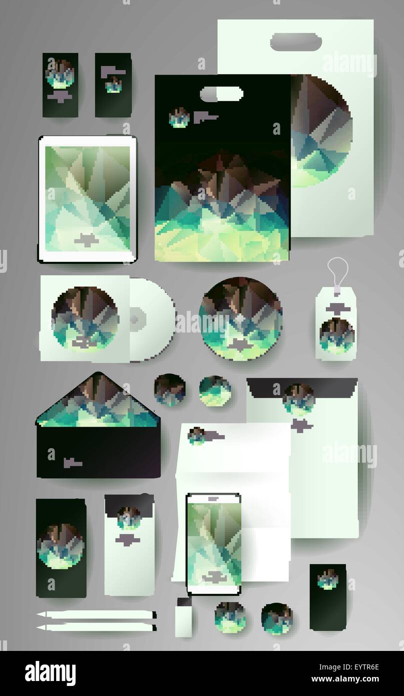 Abstract business set. Corporate identity templates Stock Vector Image ...