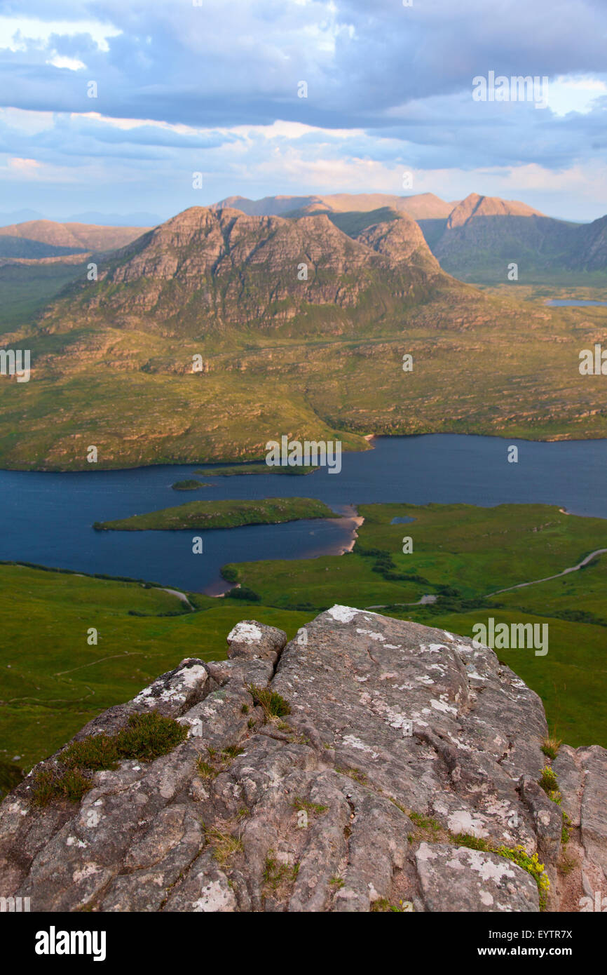 Stac Pollaidh Summit Sgorr Tuath Loch Lurgainn Sundown Assynt