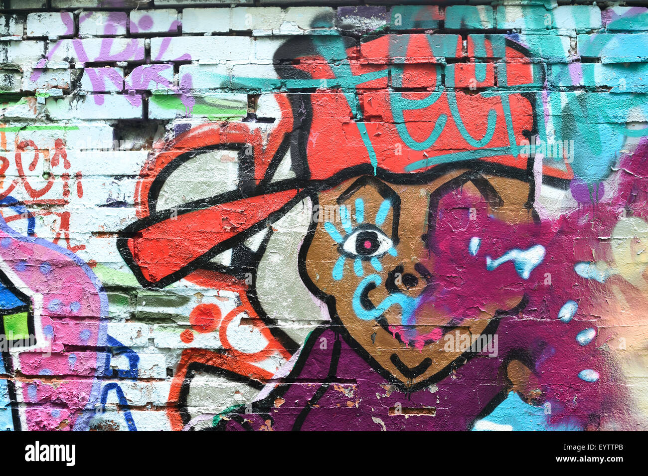 Graffiti, wall, Nuremberg, stone Stock Photo - Alamy