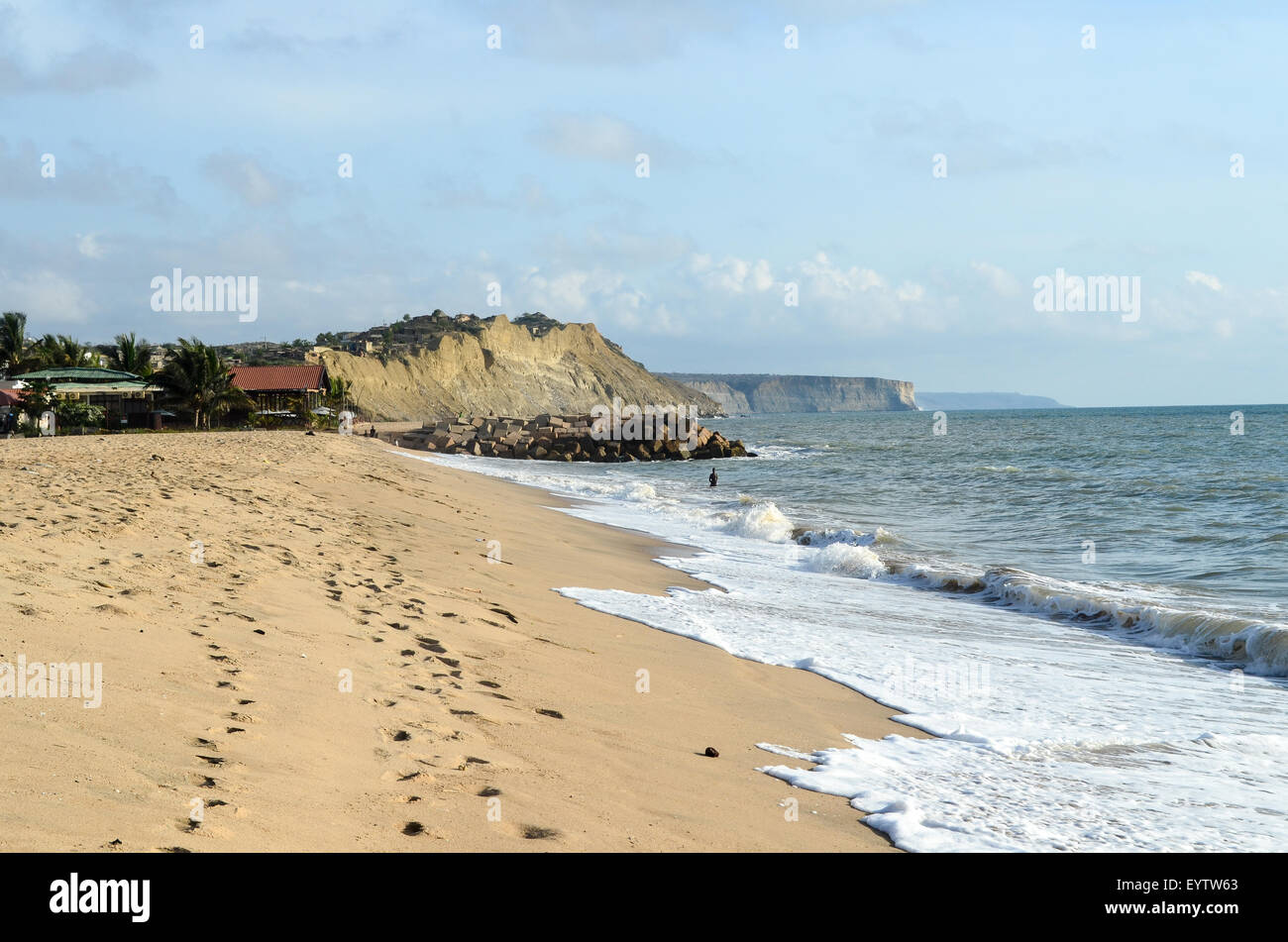 Sand beach in Sumbe, along the Atlantic ocean Stock Photo - Alamy