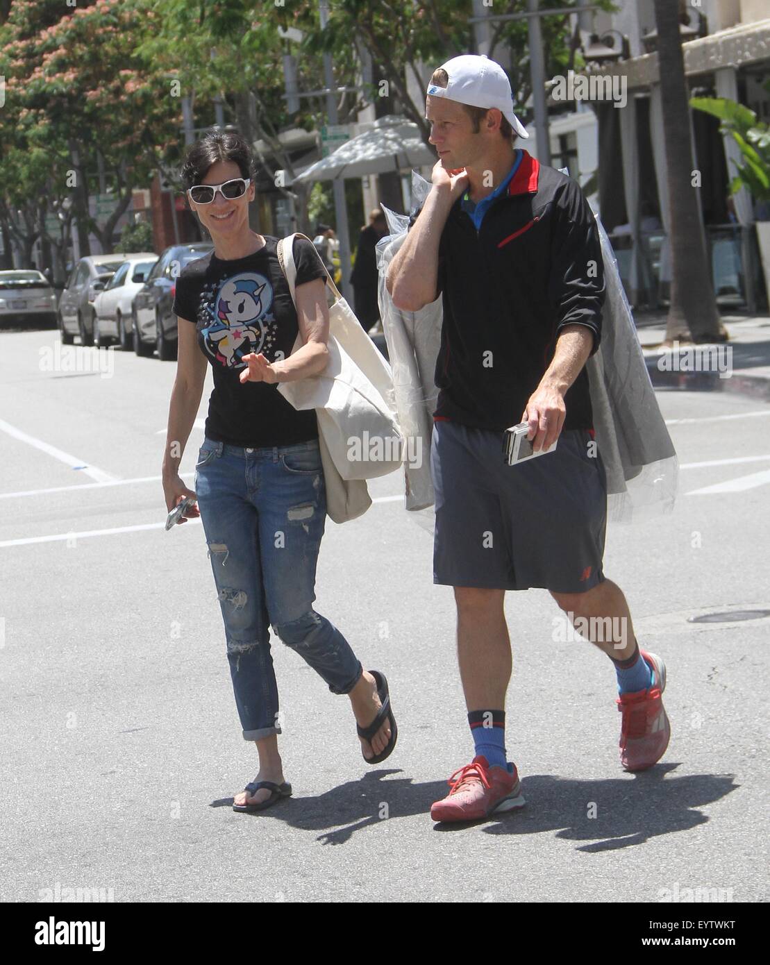 Entourage star Perrey Reeves goes shopping in Beverly Hills with her ...