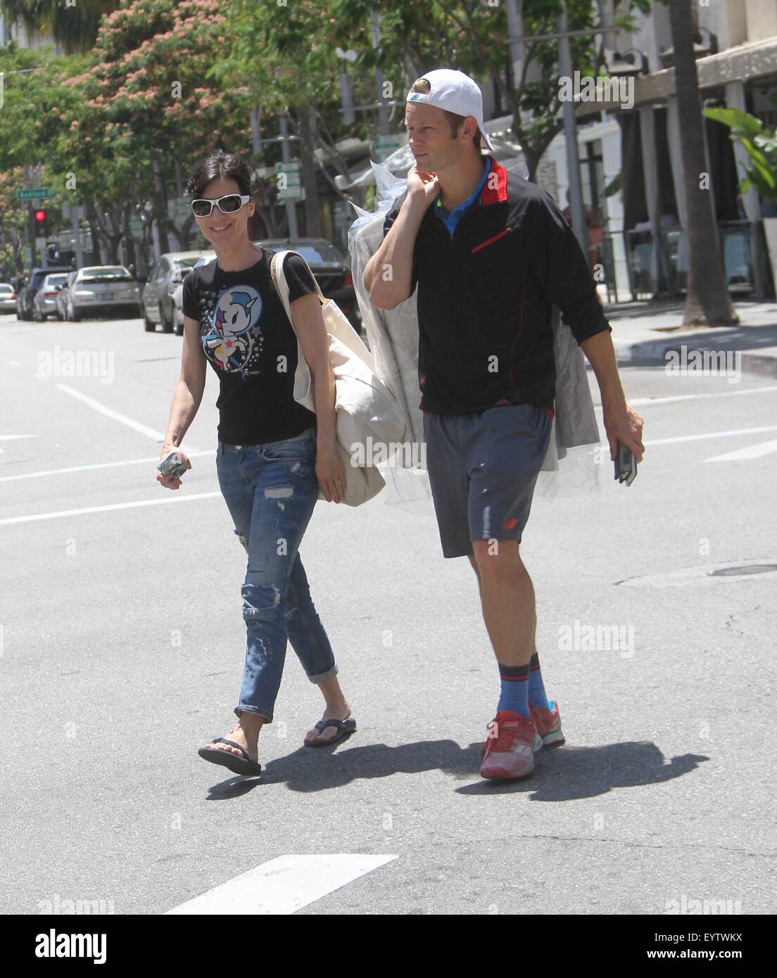 Entourage star Perrey Reeves goes shopping in Beverly Hills with her ...