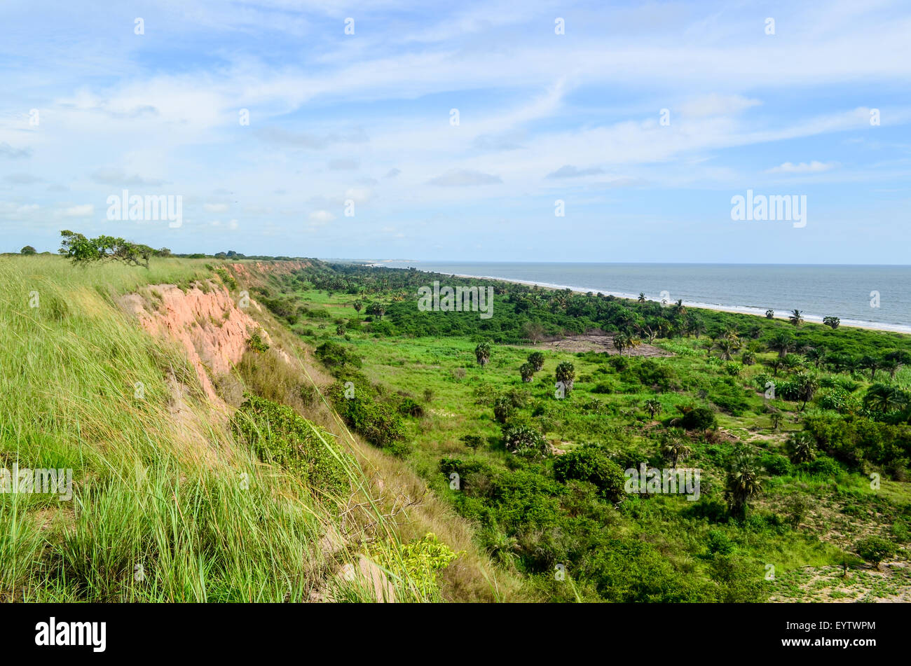 Atlantic ocean along the coast of Angola - Zaire province Stock Photo ...