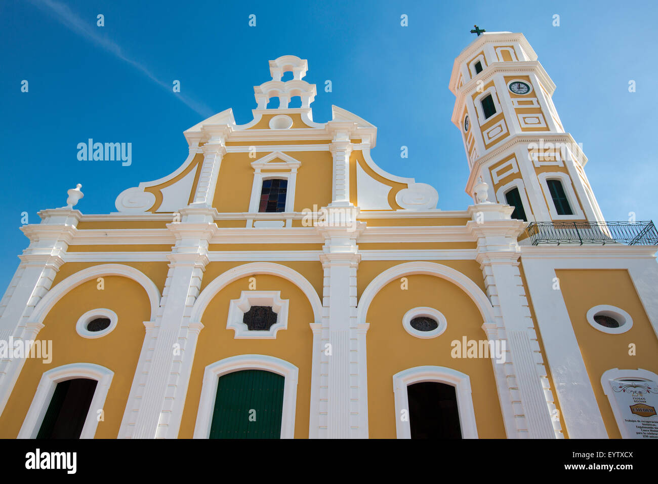 Evangelistic Cathedral with a clear blue sky. Ciudad Bolivar, Venezuela ...