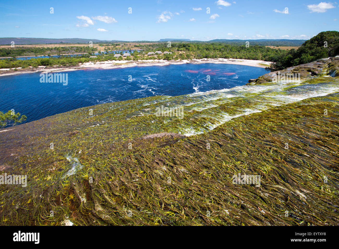 Beautiful Waterfall in the Canaima Lagoon, Canaima National Park ...