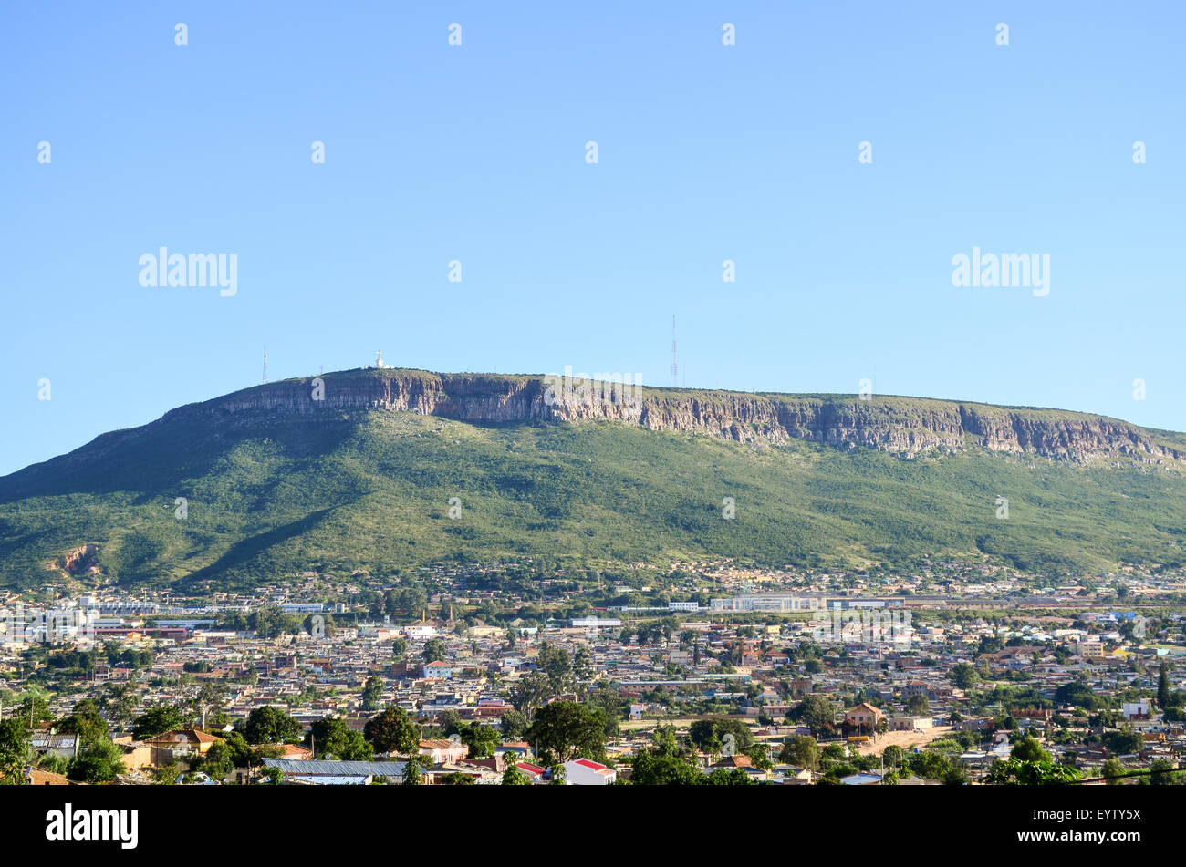 Aerial view of the city of Lubango, Angola Stock Photo - Alamy