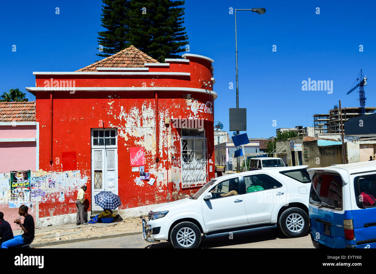 Street view of the city of Lubango, Angola Stock Photo - Alamy