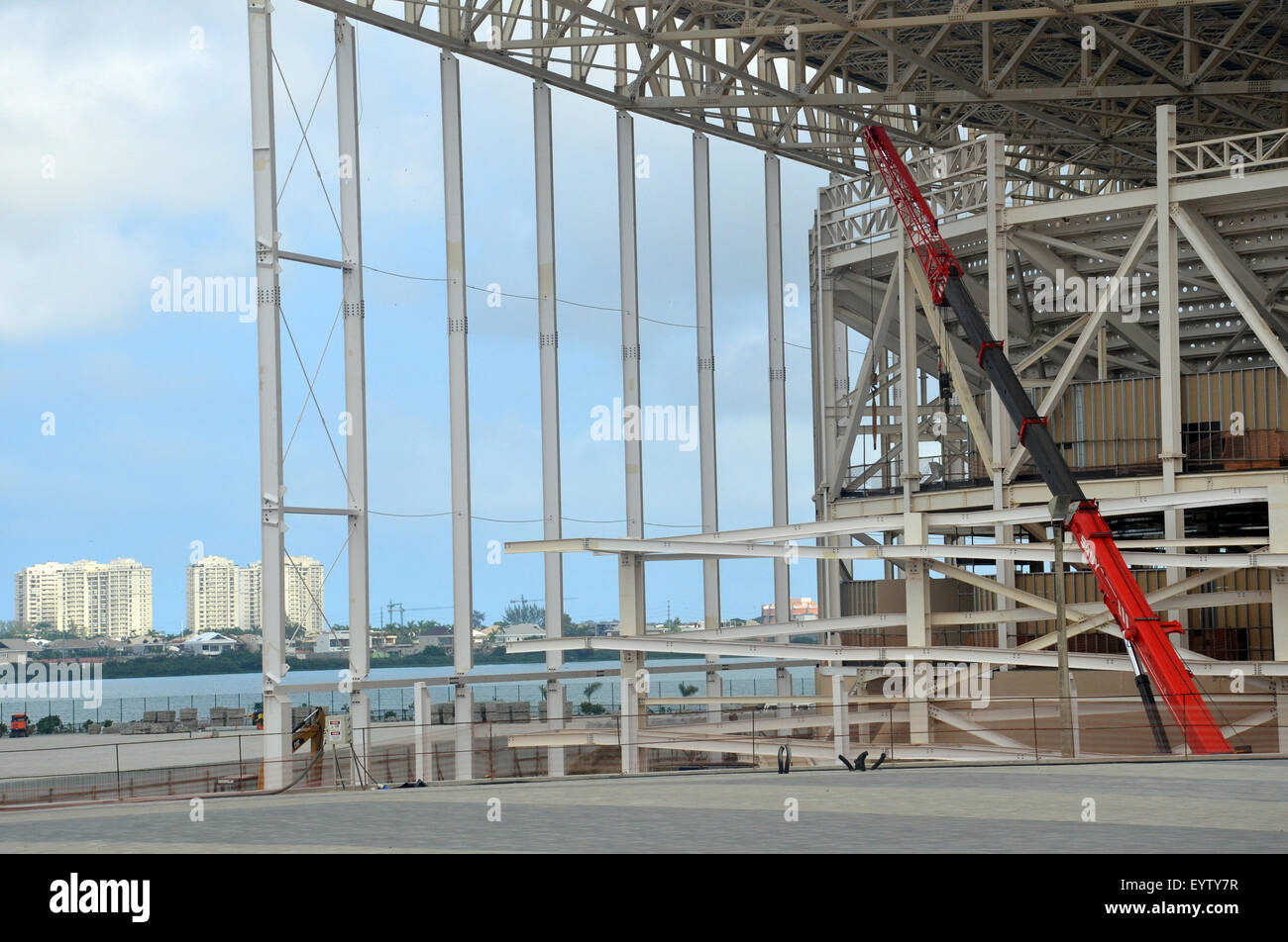Rio de Janeiro, Brazil. 30th July, 2015. The construction site of the ...