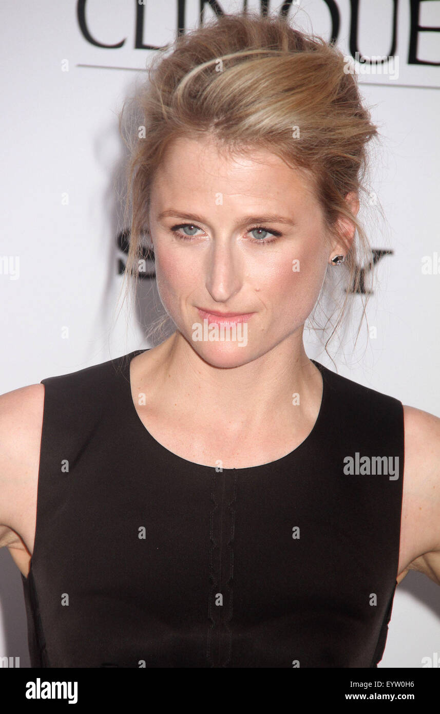 New York, New York, USA. 3rd Aug, 2015. Actress MAMIE GUMMER attends ...