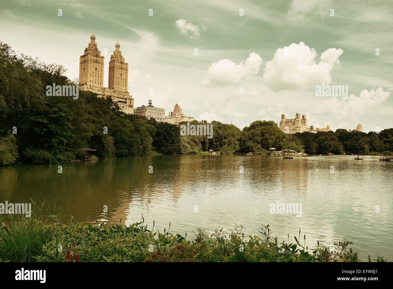 Central Park Spring in midtown Manhattan New York City Stock Photo - Alamy