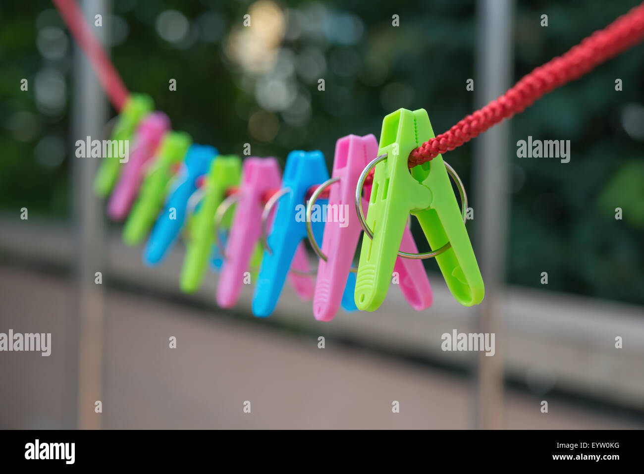 Laundry hanging on the rope hi-res stock photography and images - Alamy
