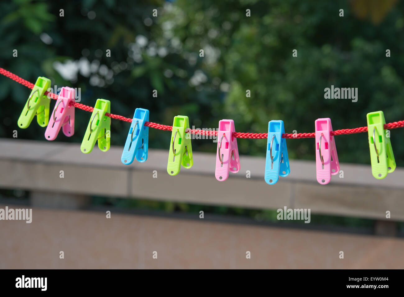 Laundry hanging on the rope hi-res stock photography and images - Alamy