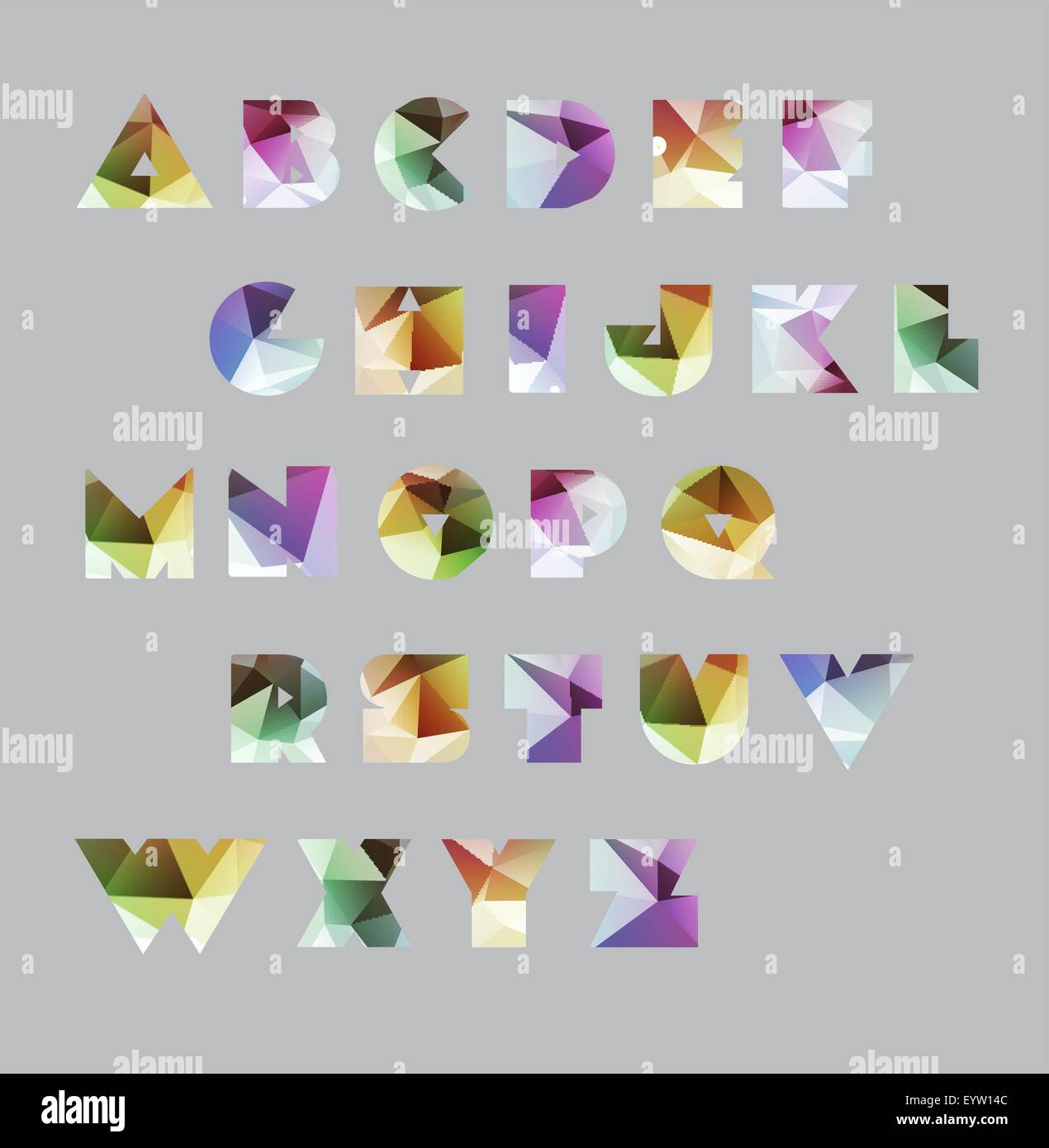 Abstract polygonal letter in Cosmic style Stock Vector Image & Art - Alamy