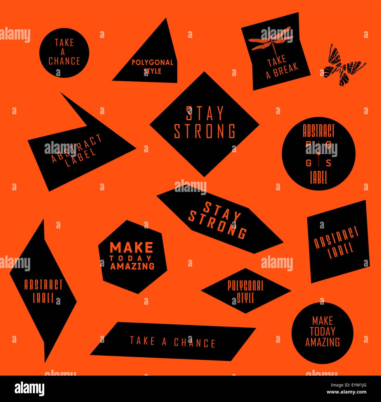 Abstract labels with Quote infographic Stock Vector Image & Art - Alamy