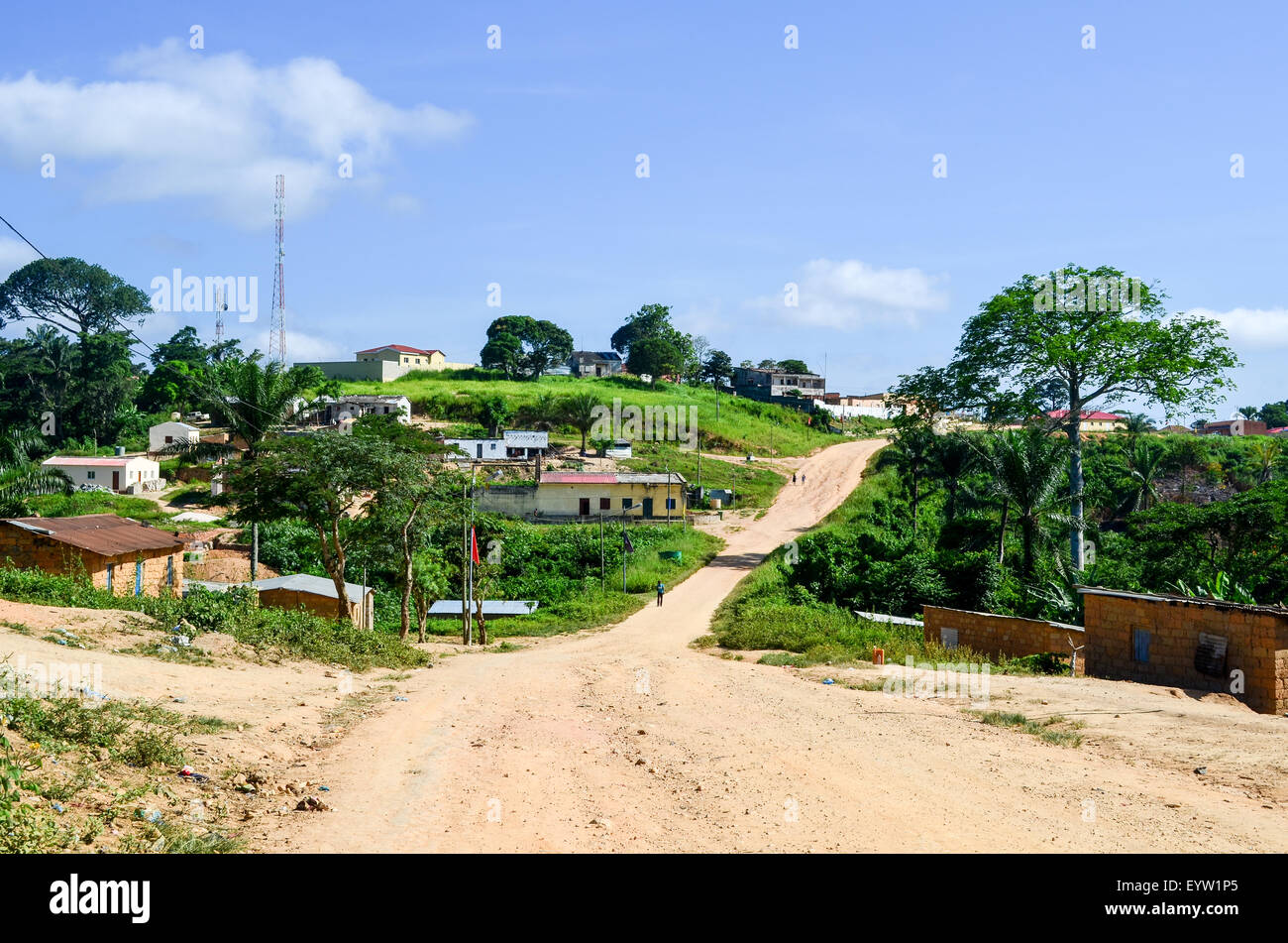 Village of Ngonguembo, Angola Stock Photo - Alamy