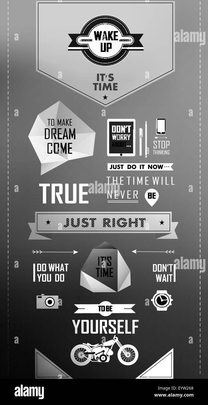 Modern black Quote Stock Vector Image & Art - Alamy