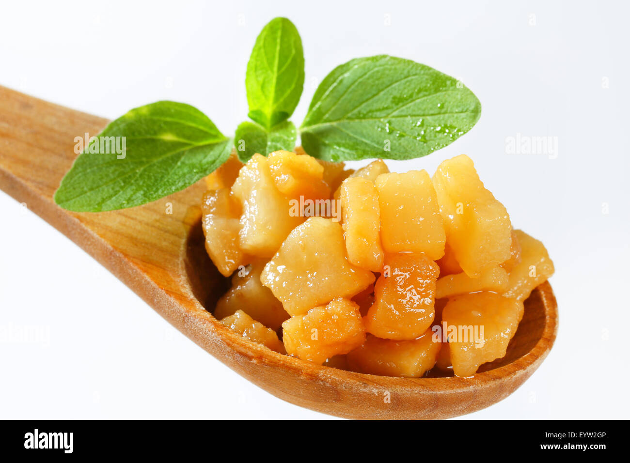 Pork greaves on wooden spoon Stock Photo - Alamy
