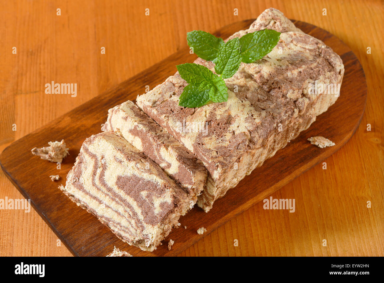 Marble sesame halva with cocoa Stock Photo - Alamy