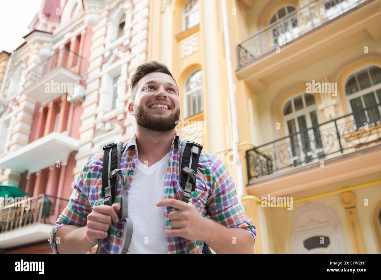 Handsome man in the city Stock Photo - Alamy
