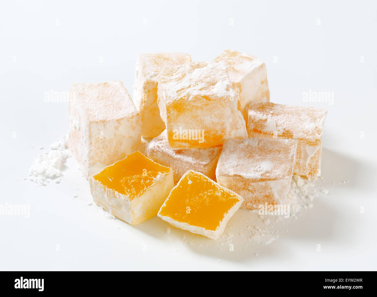 Greek loukoumi (Turkish delight) with delicious Mastic flavor Stock ...