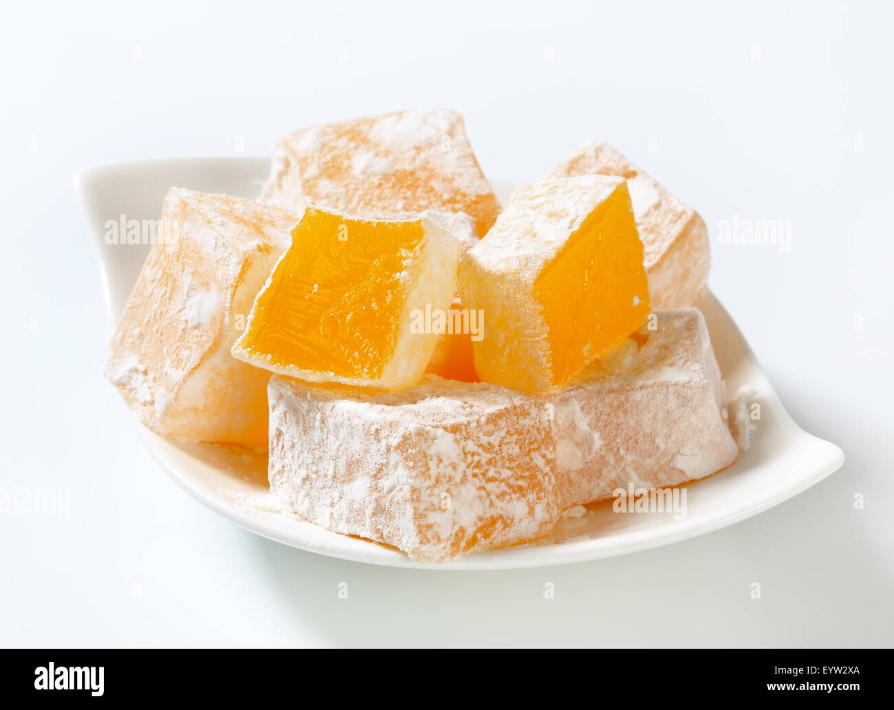 Greek loukoumi (Turkish delight) with delicious Mastic flavor Stock ...