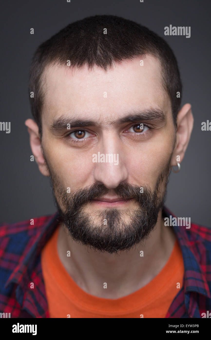 Hipster bearded man Stock Photo - Alamy