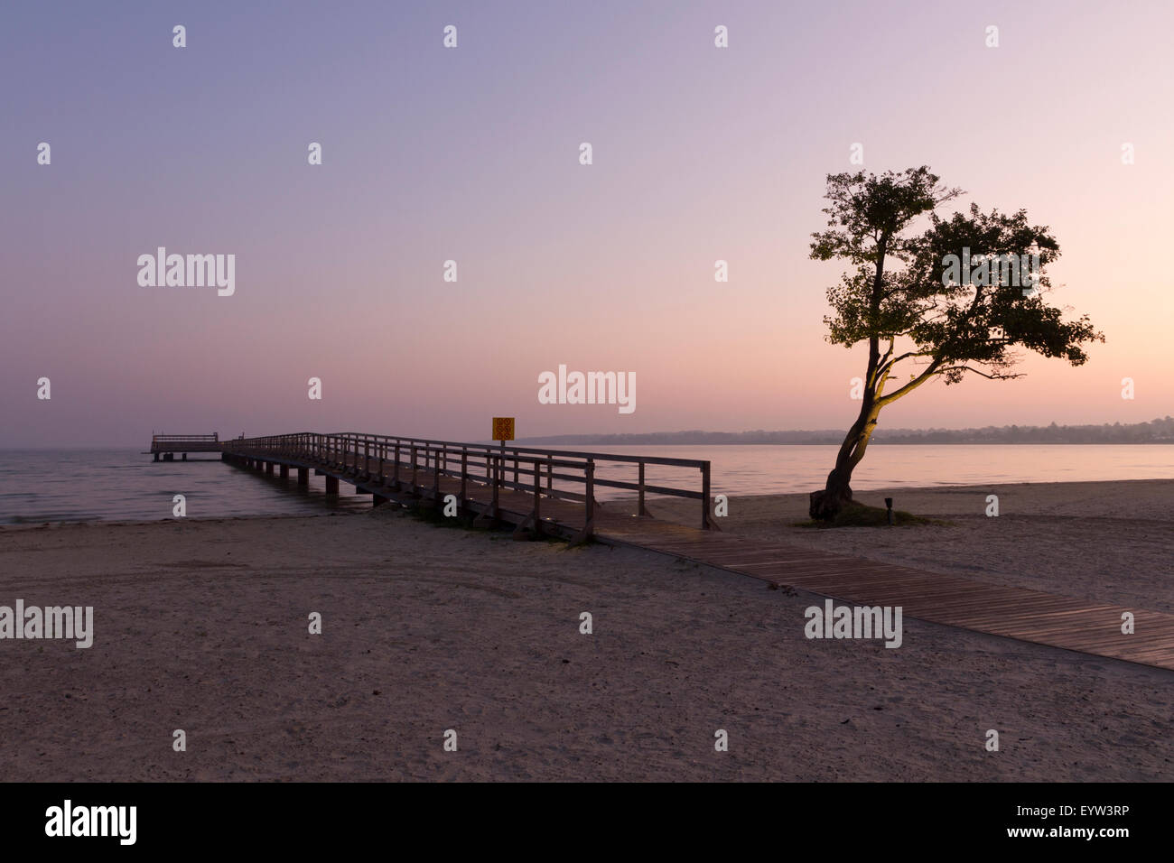 Morning light at the pier Stock Photo - Alamy