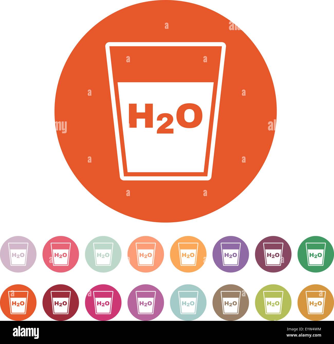 The liquid in glass icon. Water and drink, aqua symbol. Flat Stock ...