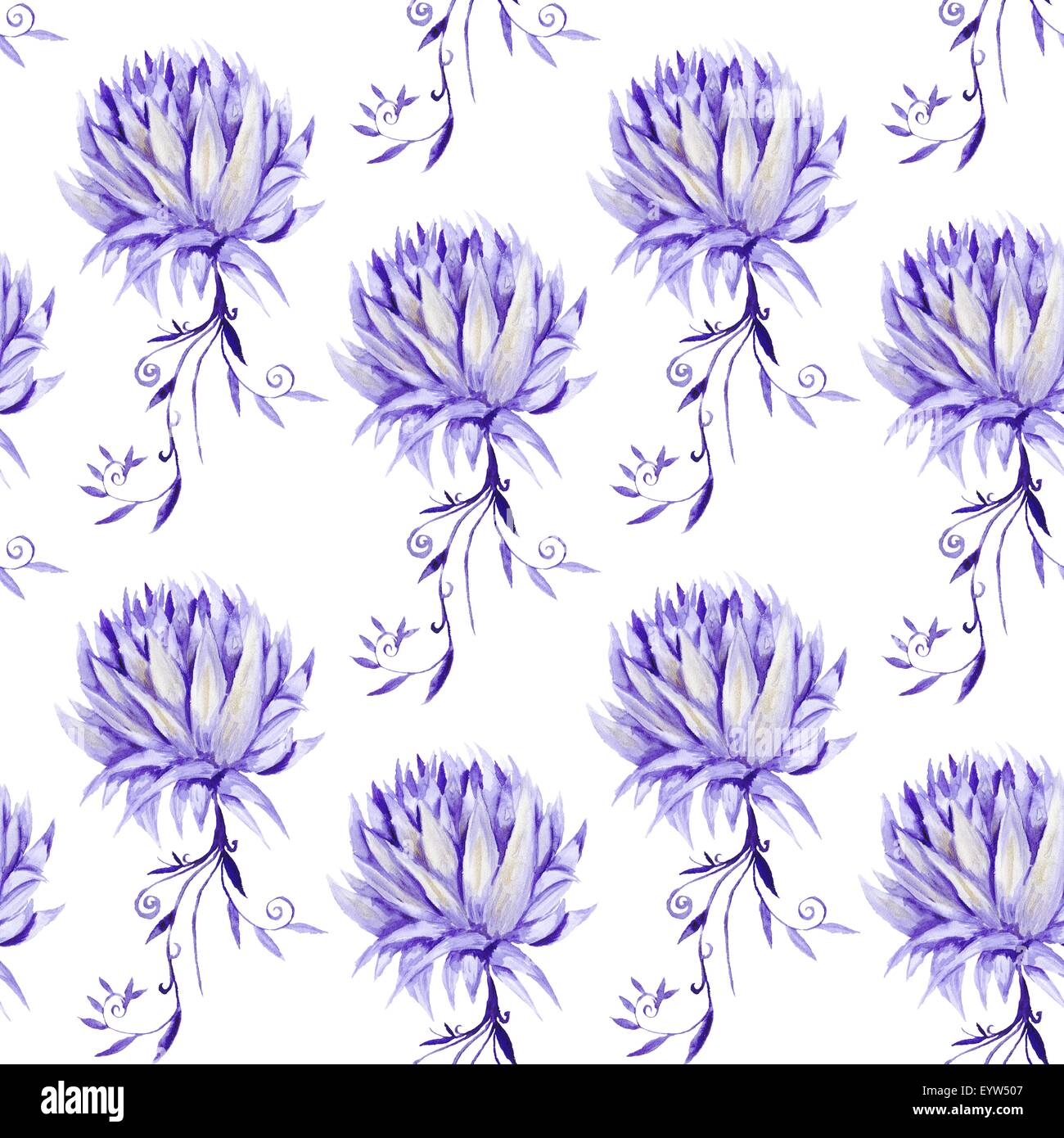 Seamless watercolor baroque expensive royal floral background with ...