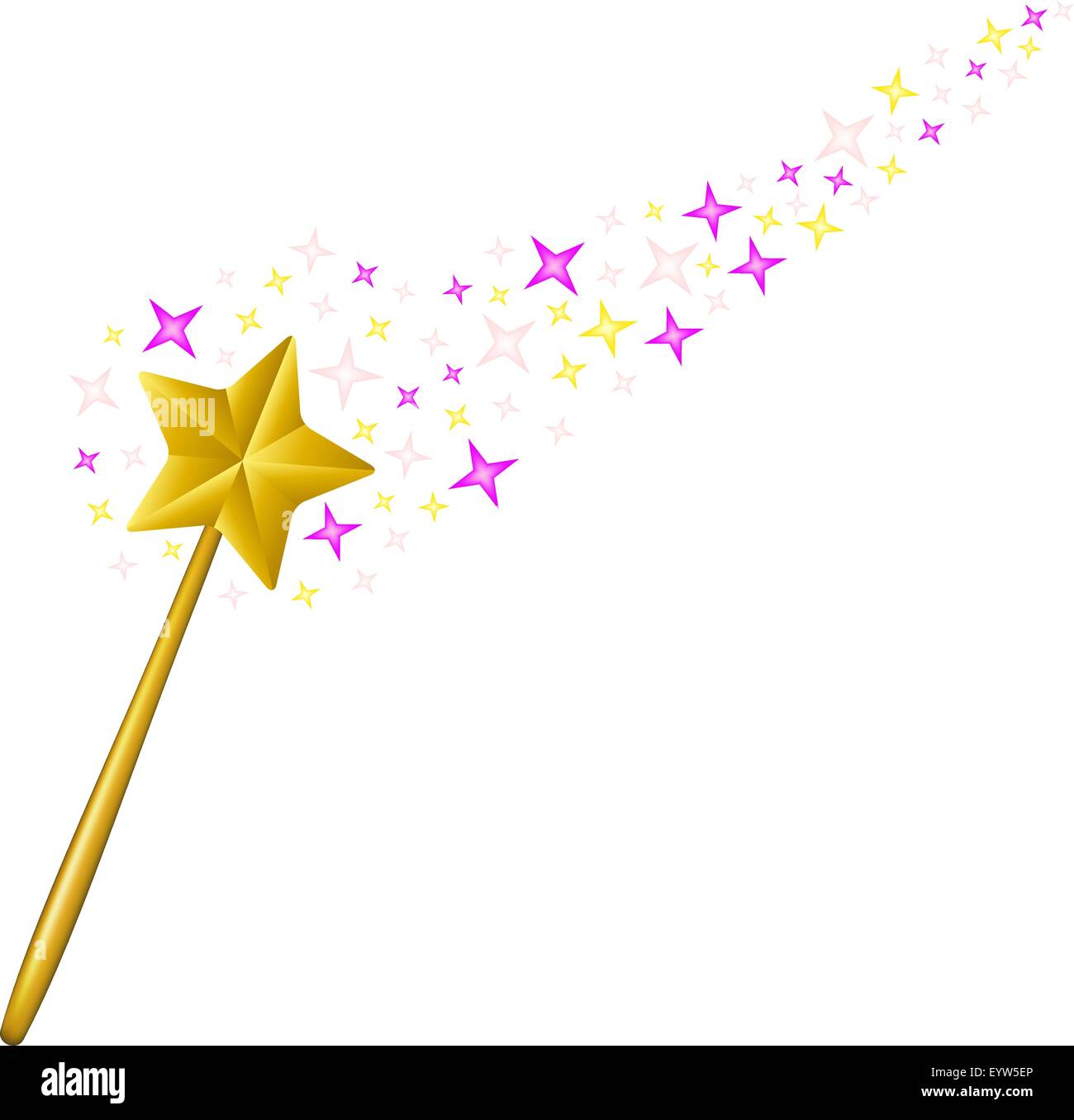 Pink stars sparkles magic Stock Vector Images - Alamy
