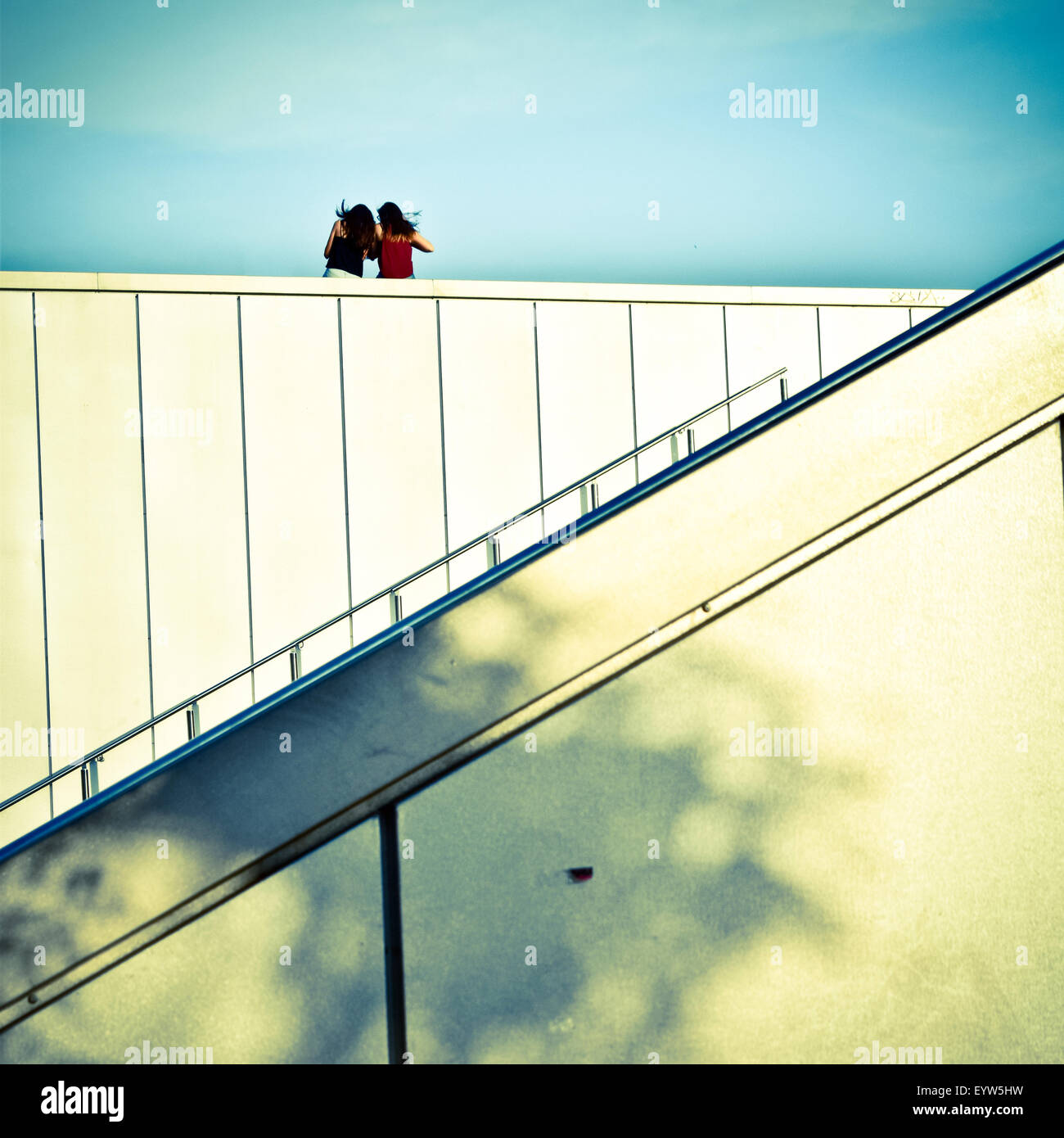 Two women in square hi-res stock photography and images - Alamy