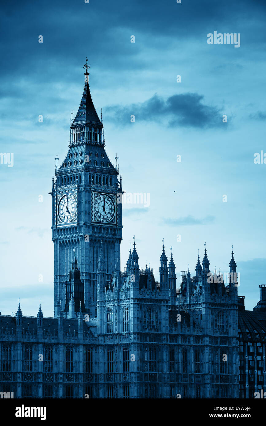 Big Ben of London as the famous landmark and icon of the city Stock ...