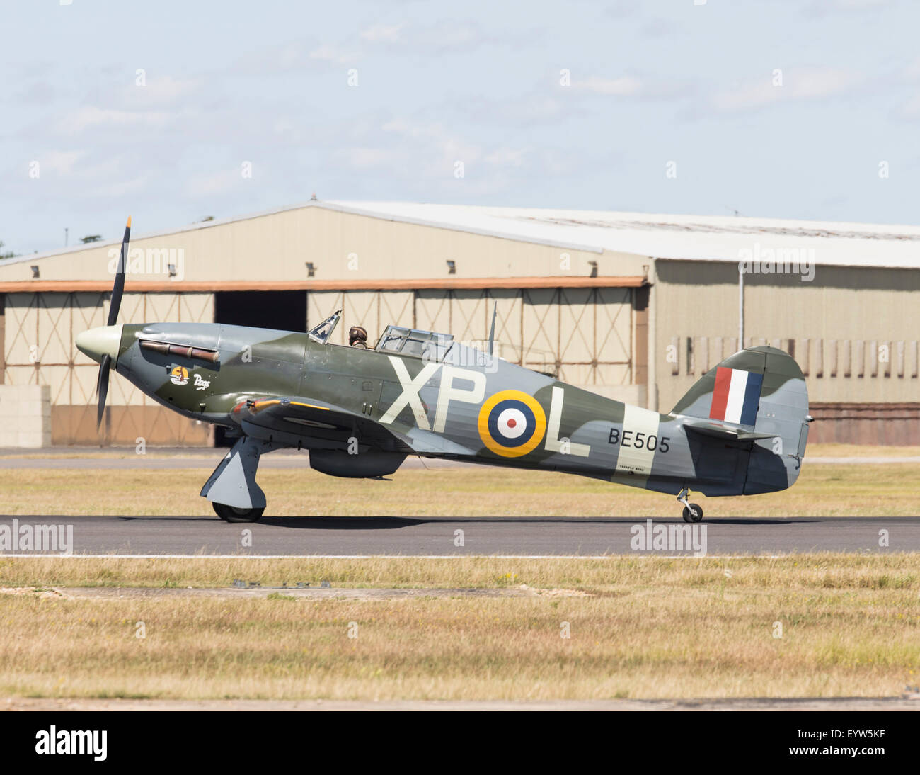 Preserved Hawker Hurricane IIB fighter bomber at the 2015 Royal ...