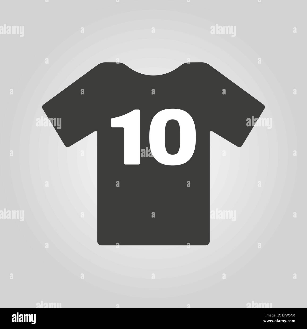 The sports t-shirt with the number 10 icon. Shirt and player symbol ...