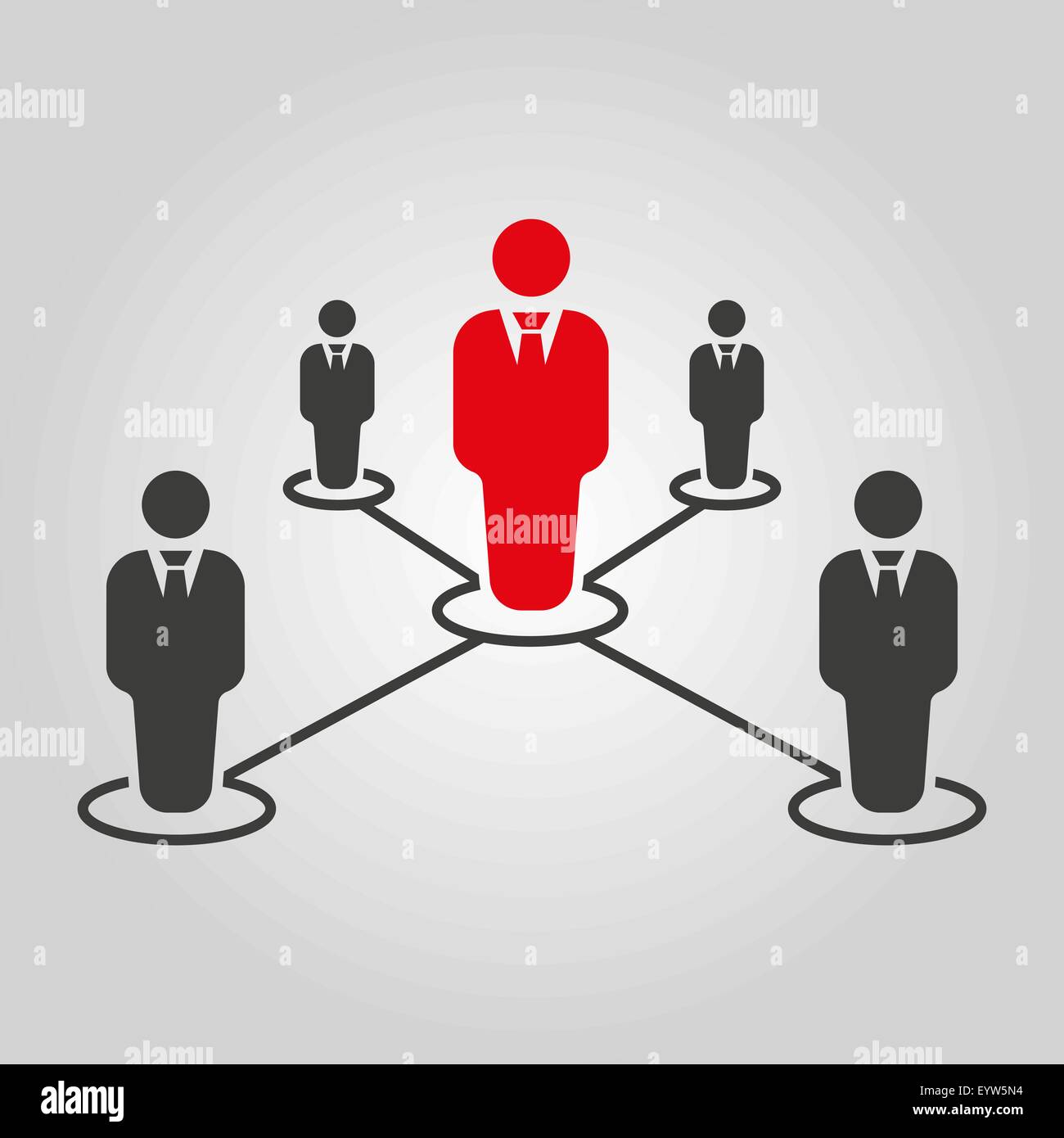 The teamwork icon. Leadership and connection, business teams symbol ...